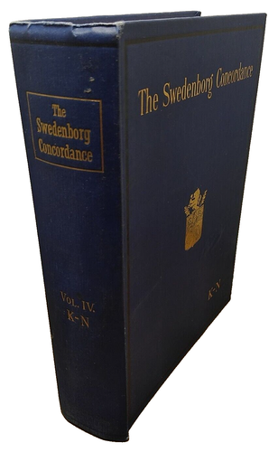 The Swedenborg Concordance - Volume IV - 1893 Edition - 1950s Hardcover ...