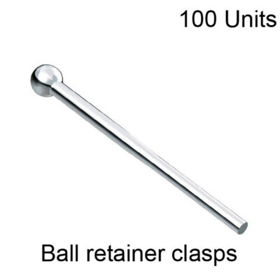 Dental Orthodontic Ball Retainer Clasps For Tooth Hold Position 100Pcs ...