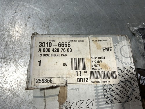 MERCEDES A45 CLA45 W117 W176 GENUINE REAR BRAKE PADS ♻️ A0004207600 ...