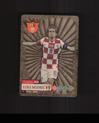 GOLD LUKA MODRIC Soccer Card Croatia National Football Team Real Madrid ...