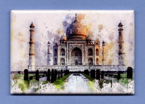 TAJ MAHAL *2X3 FRIDGE MAGNET* CITY INDIA TEMPLE GATE PILLAR FORT NEW ...