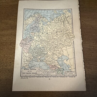 Pre-1900 - Map Of Russia Ukraine