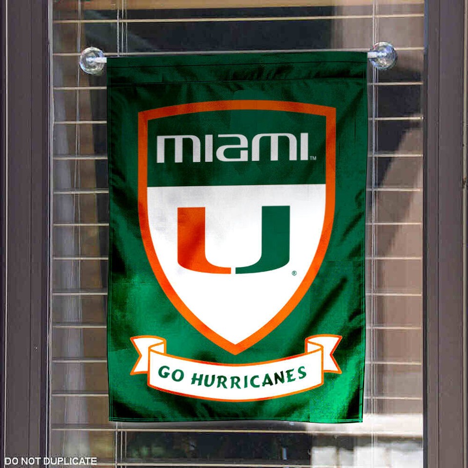 Miami Canes Shield Garden Flag and Yard Banner | eBay