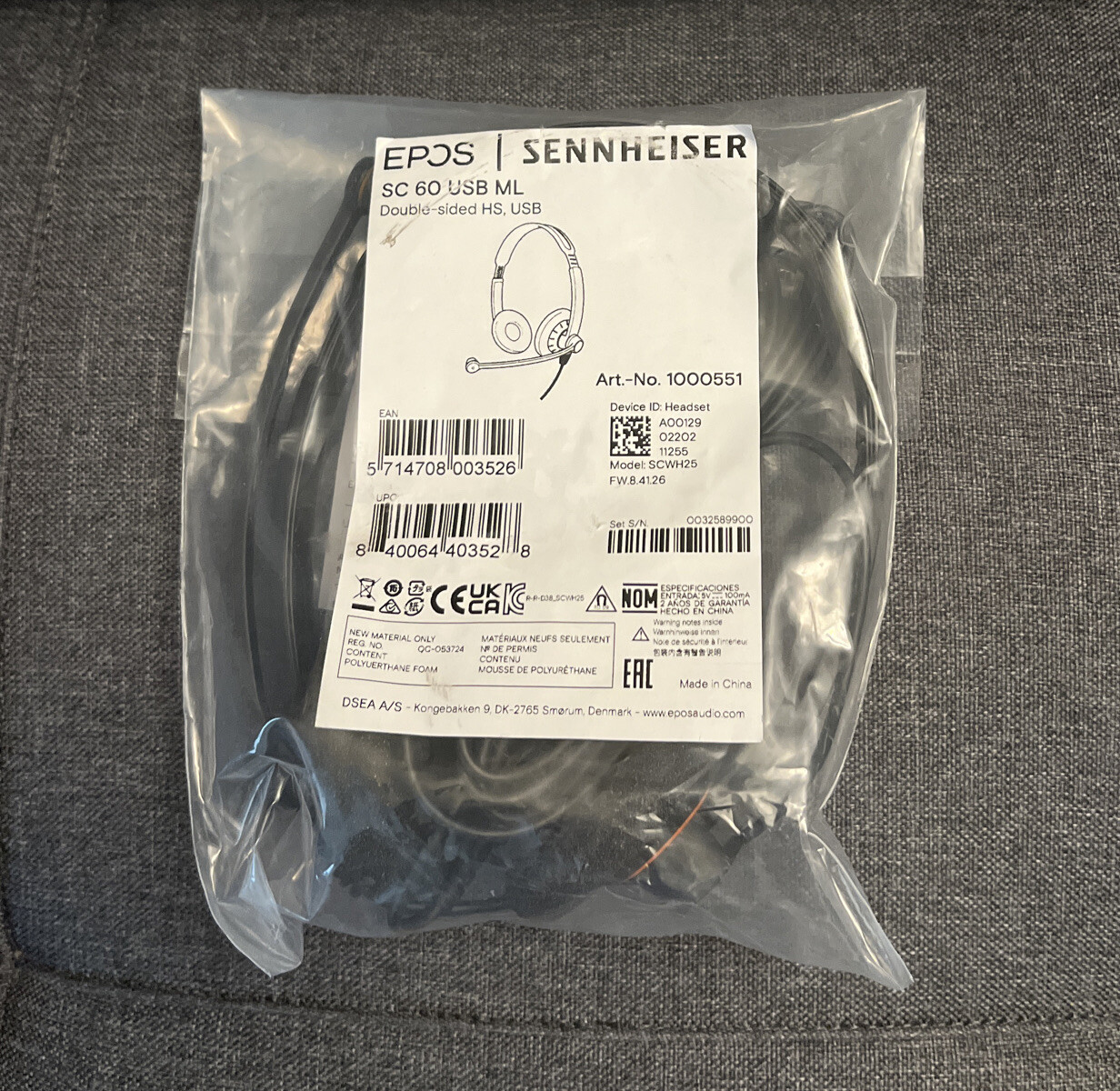 Epos Sennheiser IMPACT SC 60 USB ML Double-Sided Headset - Black ...