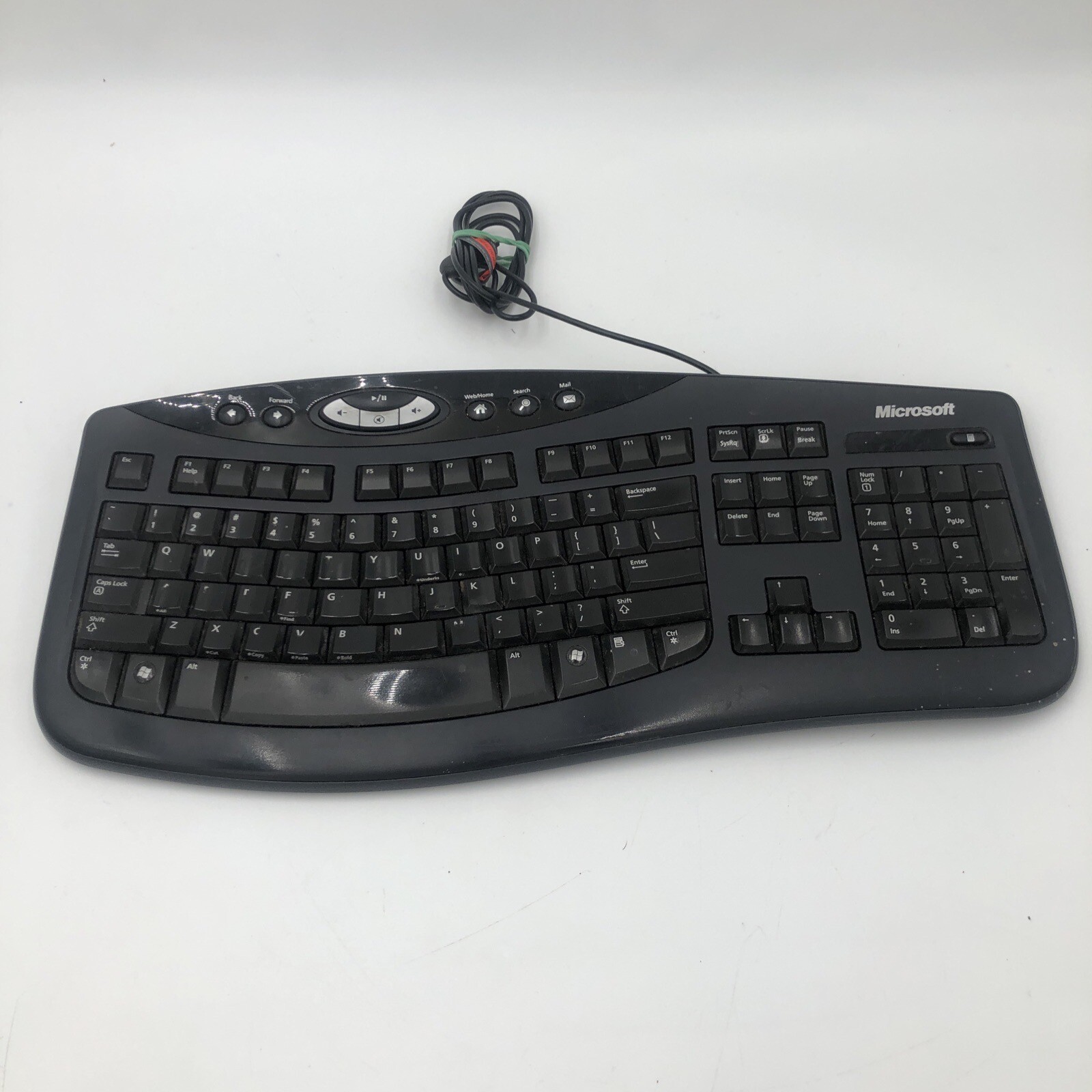 Microsoft Comfort Curve Ergonomic Keyboard 2000 v1.0 1047 KU-0459 ...