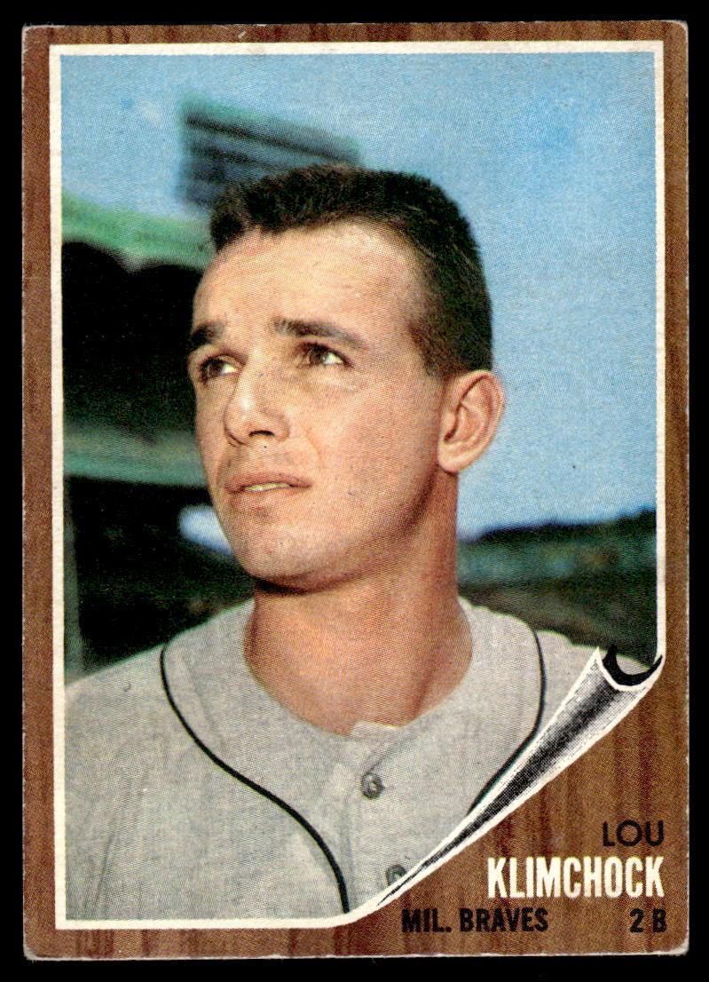 1962 Topps Lou Klimchock #259 Milwaukee Braves Baseball Card | eBay