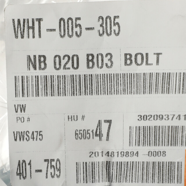 Genuine Volkswagen Engine Cylinder Head Bolt Wht-005-305-b for sale ...