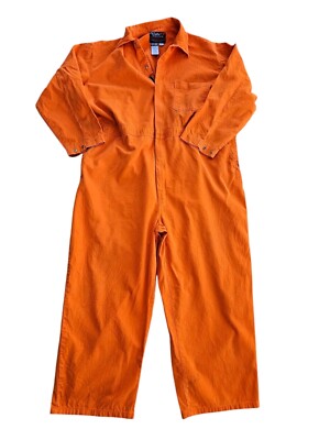Walls FR 56 Regular Coveralls Bright Orange Work Wear Flame Resistant ...
