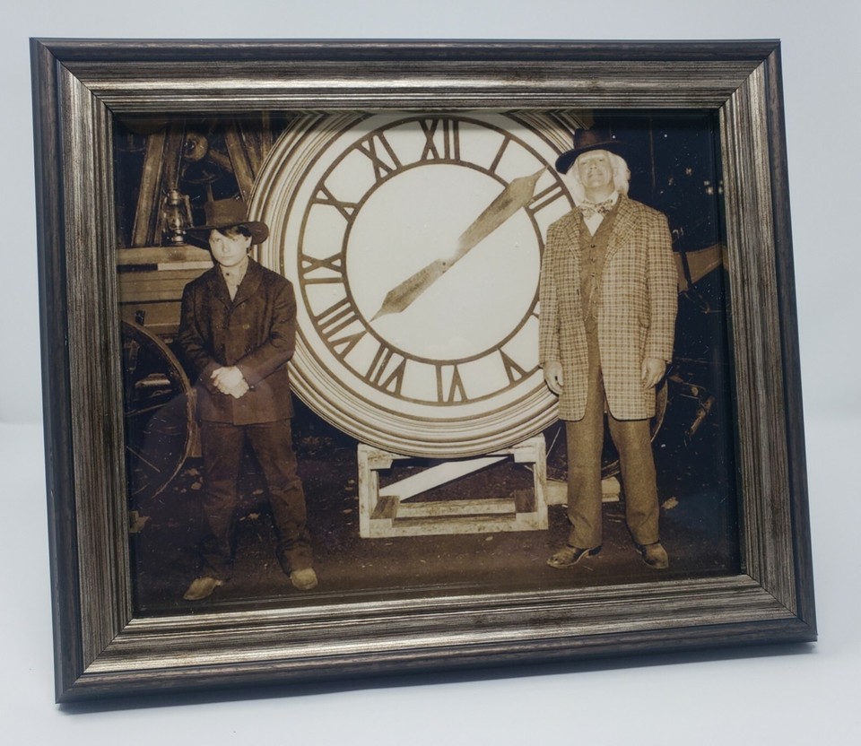 Back to the Future - Marty & Doc Clock Tower Photo Reproduction Prop ...