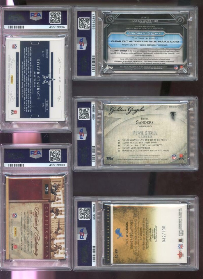 2004 Fleer Flair Collection Roy Williams ROOKIE AUTO Autograph PSA ...