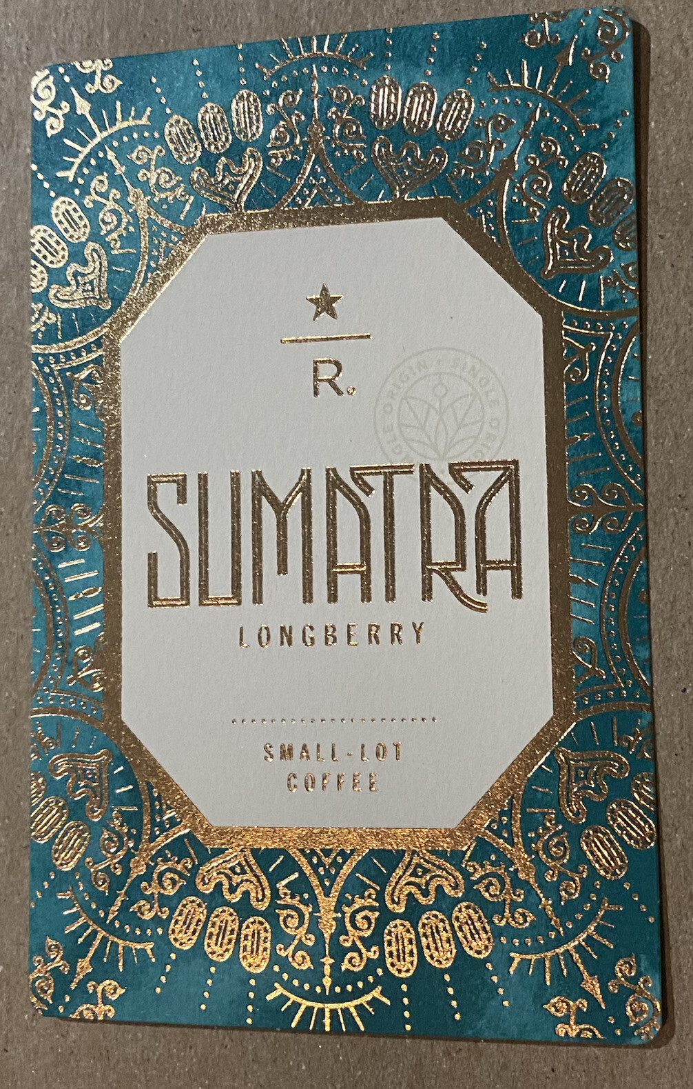 Starbucks 2015 Sumatra Longberry Coffee Tasting Card, Mint | eBay