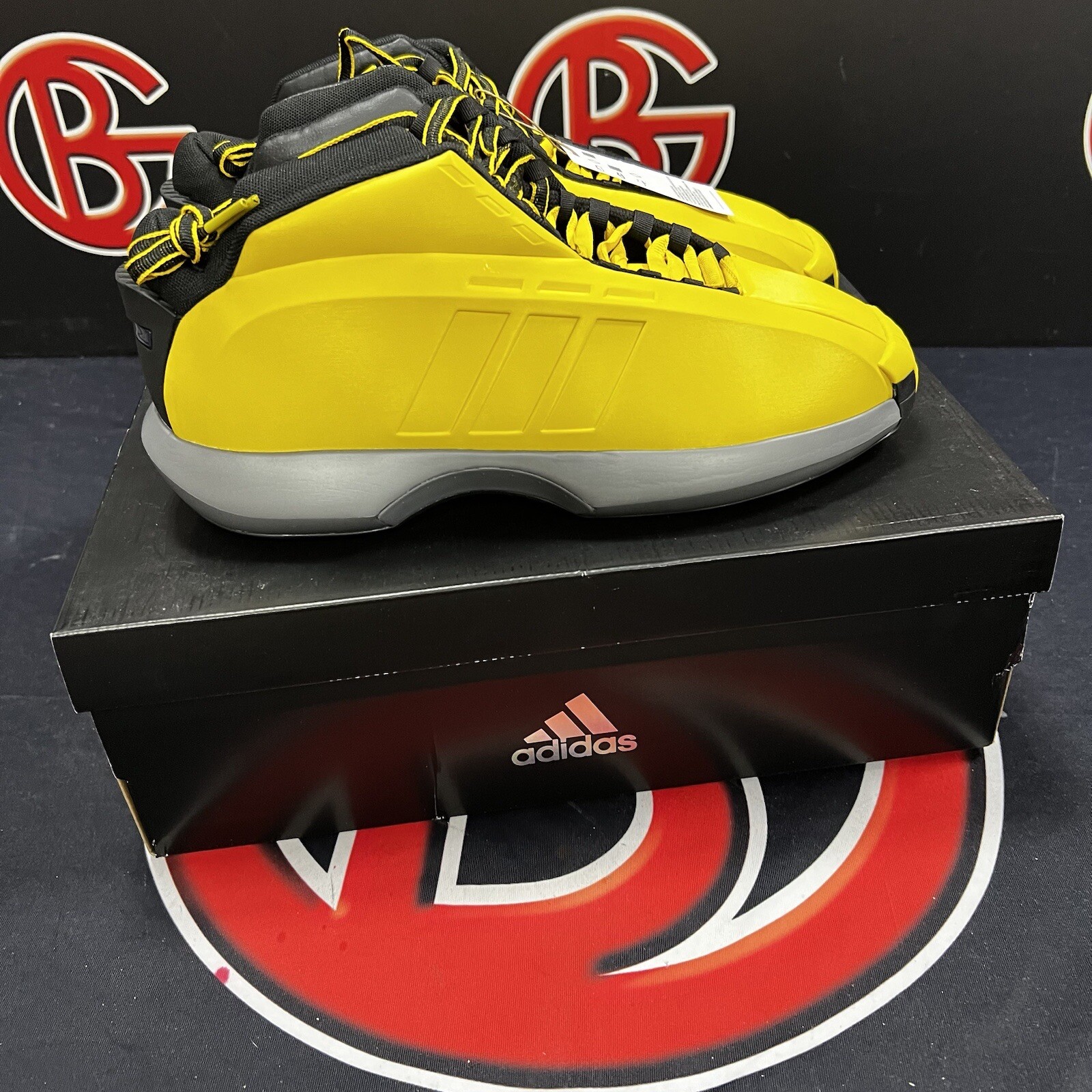 Adidas Crazy 1 Sunshine Kobe Bryant Yellow Basketball Shoes Men’s Size ...