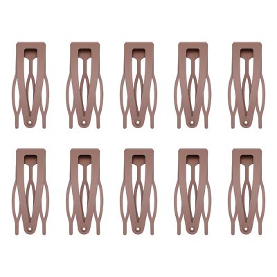 10 Pcs Double Grip Hair Clips, Metal Snap Hair Clips Hair Barrettes for ...
