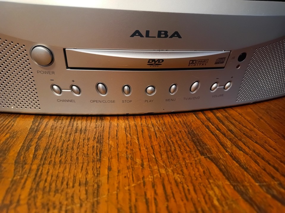 ALBA 14” CRT TV TELEVISION Retro Gaming Monitor + SCART Input WORKING ...