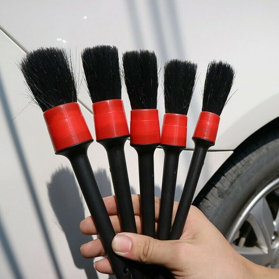 Cleaning Brush Vehicle 5Pcs/set Car Multi-function Replacement Round ...