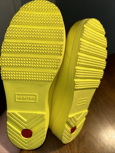 HUNTER ORIGINAL PLAY YELLOW BACKLESS CLOG( WFF1002RMA) US 5-UK3. NEW | eBay
