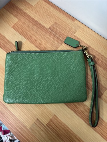 Coach Disney 100 Years Donald Duck Wristlet Bag Regenerative Leather ...