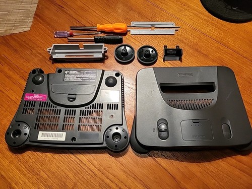 Nintendo 64 N64 Black Charcoal Gray Console Used OEM Replacement Shell ...