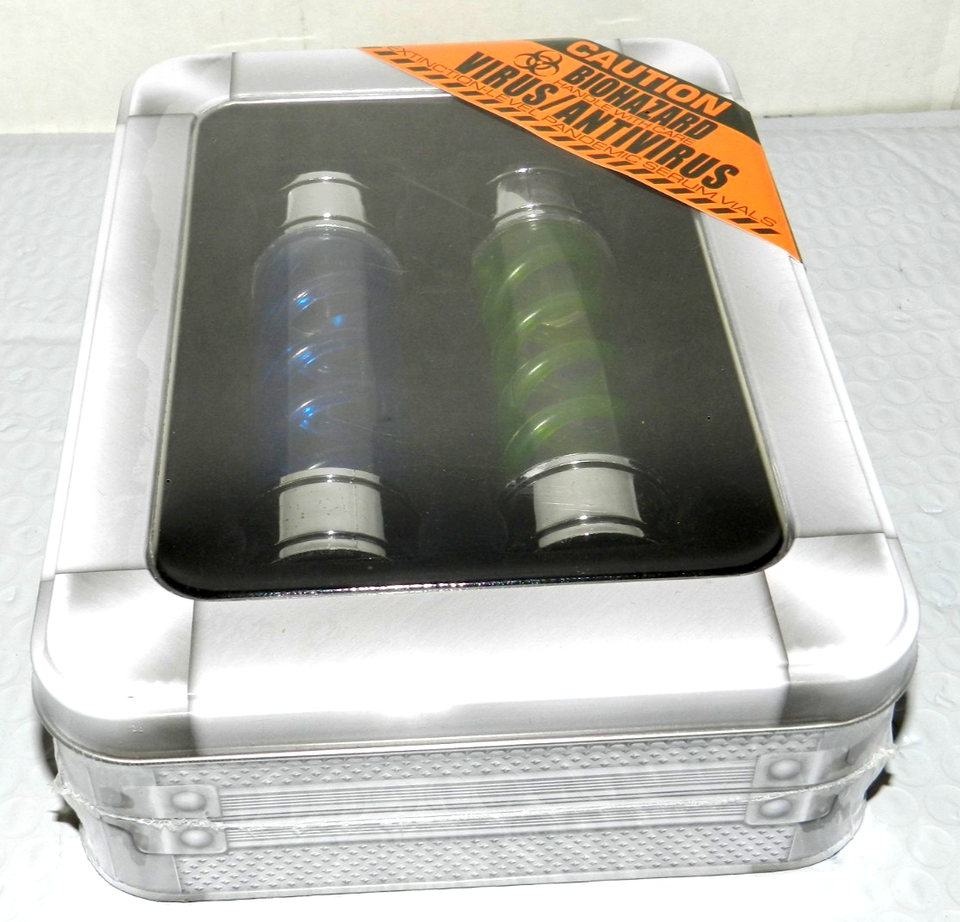 RESIDENT EVIL T-VIRUS & ANTI-VIRUS PROP REPLICA SET NEW SEALED RARE SET ...