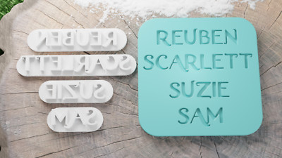 Custom Name Encanto Font Cookie Cutter / Fondant / Icing | eBay UK
