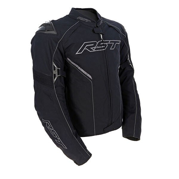 RST Sabre CE Textile Waterproof Motorcycle Motorbike Jacket - Black | eBay