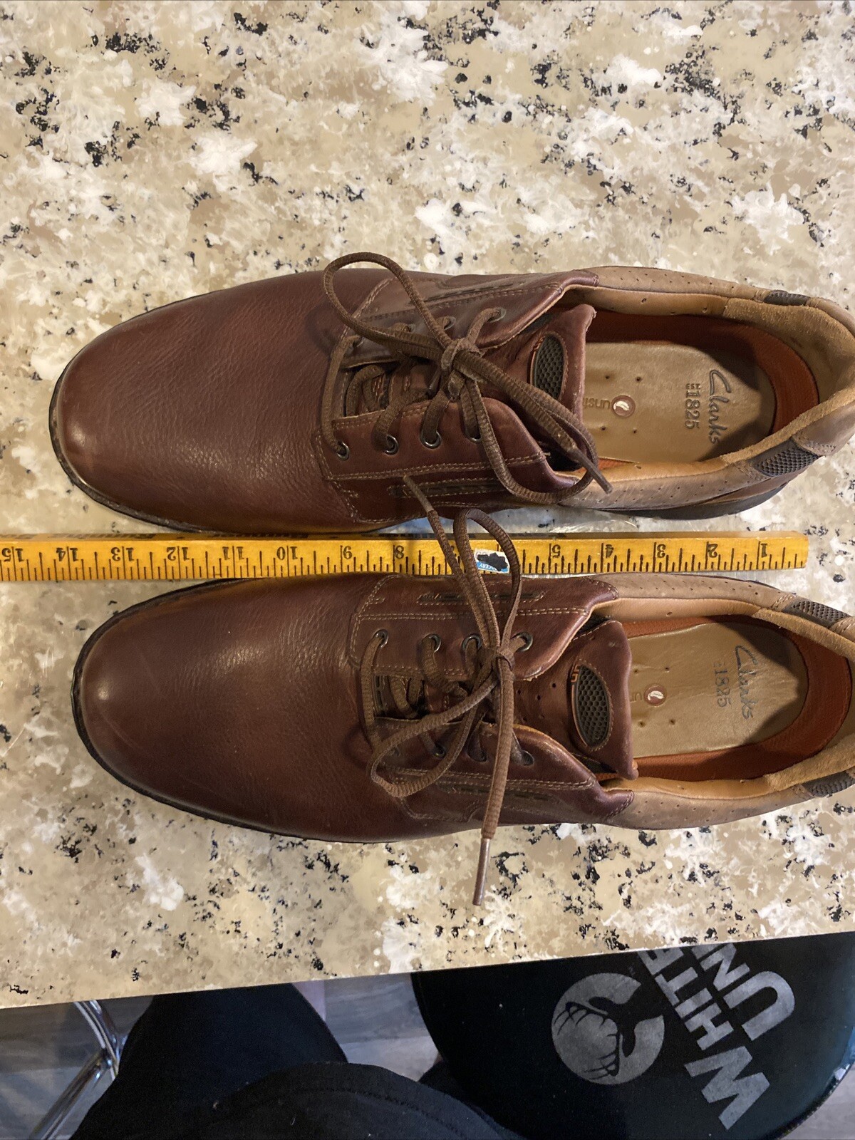 Clarks Unstructured Un.Bend Oxford Brown Leather Casual Shoes Comfort ...