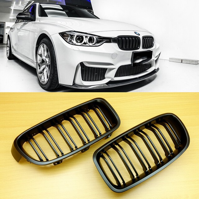 M3 Look Matte Black Fit on BMW 3-Series F30 F31 318d 320d Front Grille ...