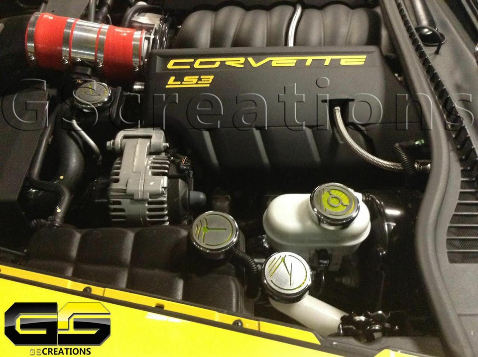 LS3 Fuel Rail Cover Letter Insert Kit Engine Dress-up Letters For C6 ...