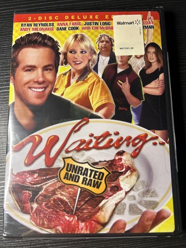 Waiting DVD Widescreen Unrated & Raw New, Sealed Ryan Reynolds Anna ...