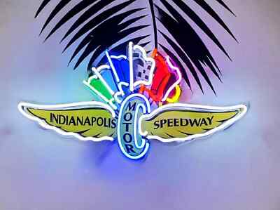 20"x12" Indianapolis Motor Speedway Flex LED Neon Sign Light Lamp Bar ...