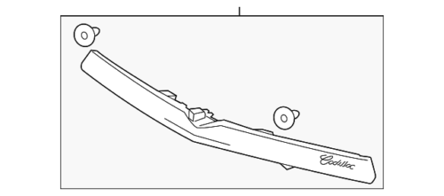 GM OEM 15-19 CTS Trunk Lid Exterior Trim-Molding Assy 23197402 | eBay
