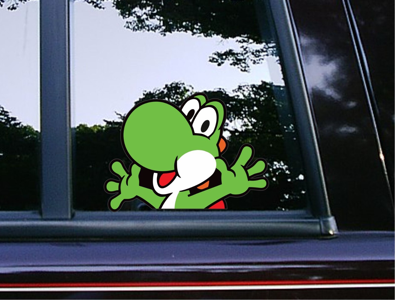 Yoshi Peeker Peeking Peek Window Vinyl Decal Super Mario Switch Game ...