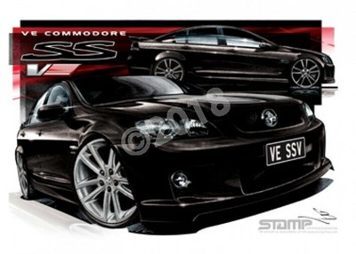 Commodore VE VE SSV PHANTOM STRIPE & 20 A2 FRAMED PRINT (HC334C) | eBay ...