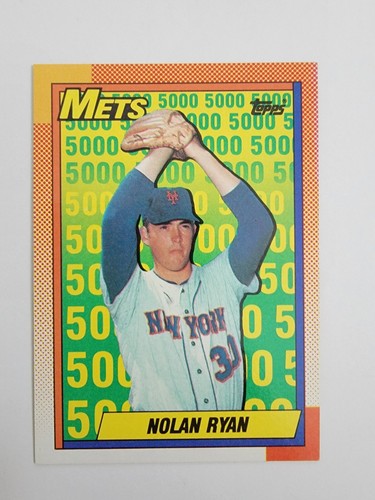 1990 Topps Nolan Ryan METS 5000 Strikeouts Card #2 | eBay