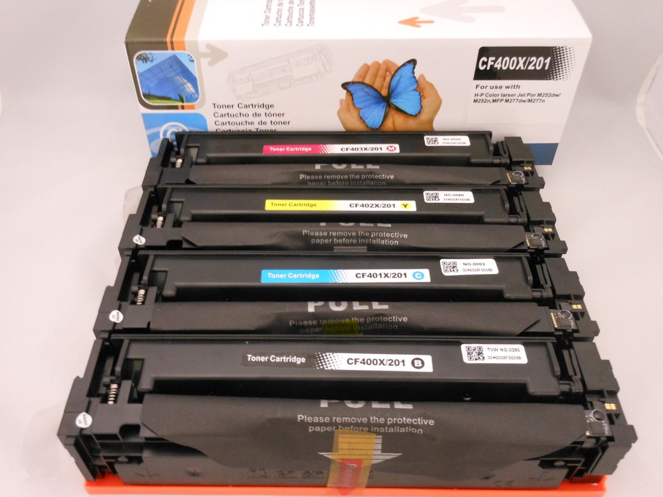 CF400X 401X 402X CF403X Toner Cartridge for HP LaserJet Pro M252dw ...