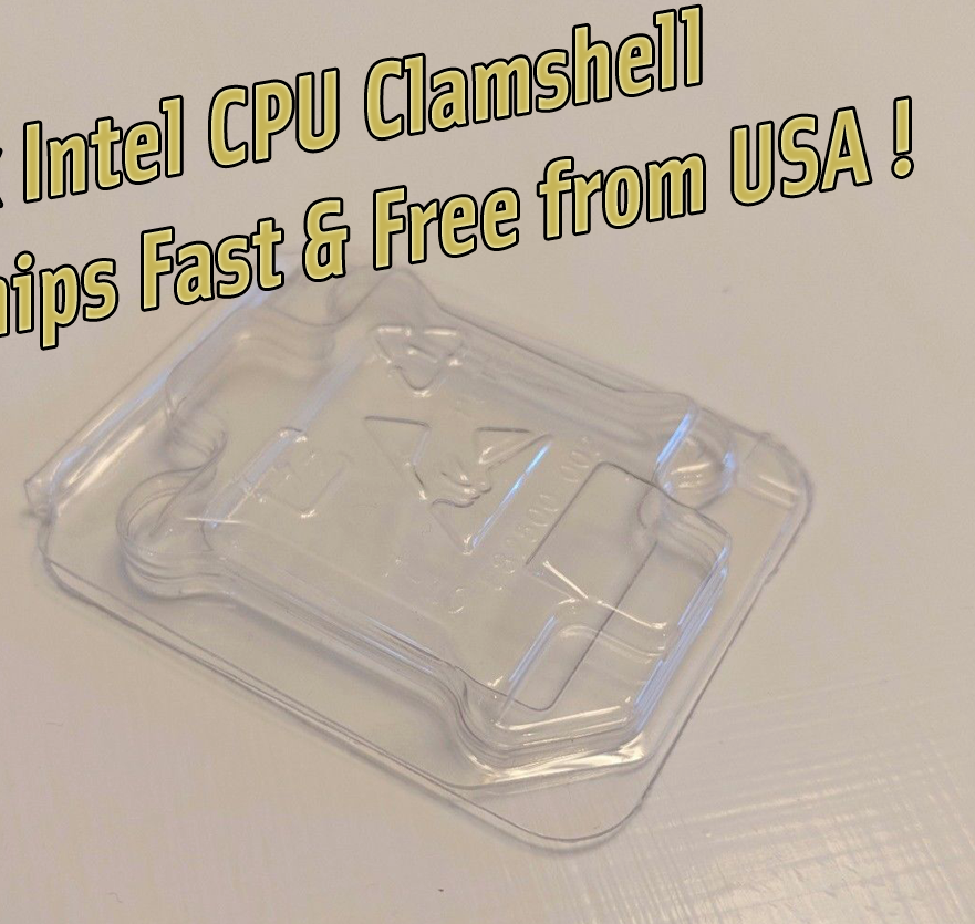 Intel CPU Clamshell Tray Case Container For Intel 478 775 1150 1155 ...