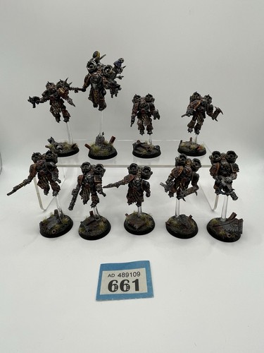 9x Raptor Squad Pro Painted Iron Warriors Chaos Custom Warhammer 40K ...