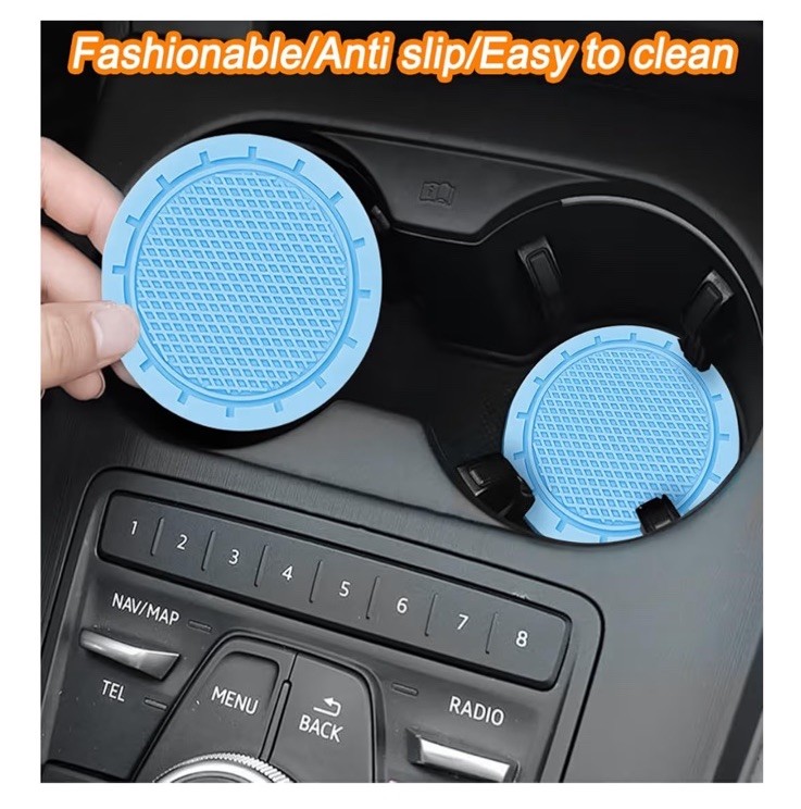 10pc Car Accessory Set Cover, Belt Protector, Flower Vent Clip, Button ...