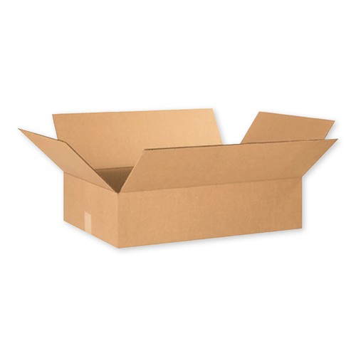 25 Boxes 14x12x3" Flat Corrugated Shipping Boxes ECT-32 Brown Packing ...