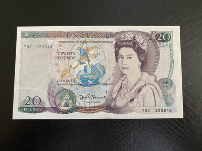 £20 Somerset Prefix 78C William Shakespeare Twenty Pound Note, aUNC ...