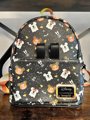 Loungefly Disney Mickey & Minnie Halloween Spooky Candy Corn Backpack ...