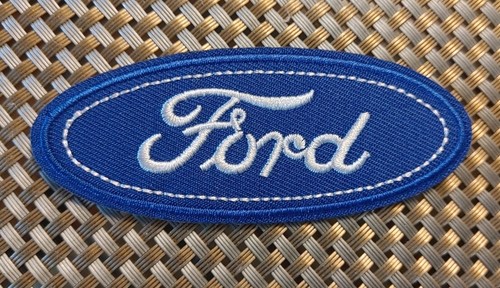 Ford car logo blue/white oval Embroidered Patch Iron-On Sew-On US ...