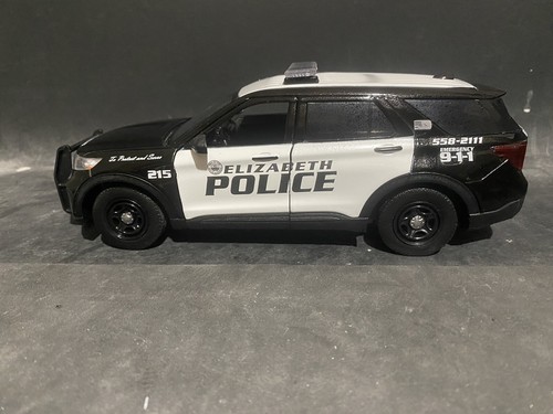 Elizabeth Police NJ 1:24 Scale 2022 Ford Explorer Police SUV | eBay