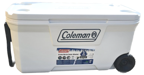 Coleman Xtreme Wheeled Marine 100 Qt 94 Liter Kühlbox mit Rollen weiß ...