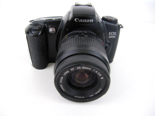 Canon EOS 3000 Film Camera 35mm SLR 35-80mm LENS Vintage Retro Black ...