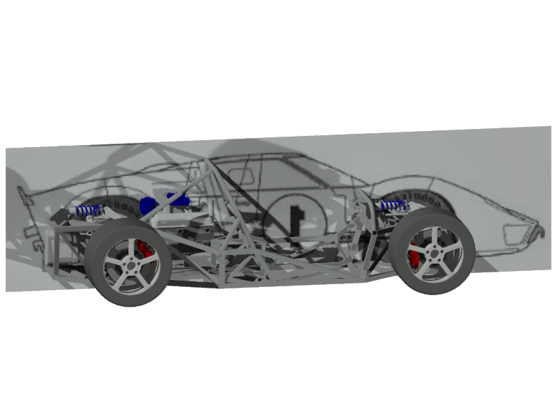 GT-40 Mid-Engine Chassis Suspension Billet Aluminum Uprights Blueprints ...