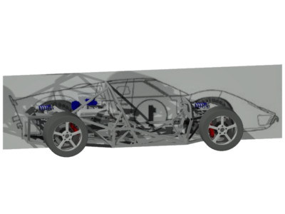 GT-40 Mid-Engine Chassis Suspension Billet Aluminum Uprights Blueprints ...