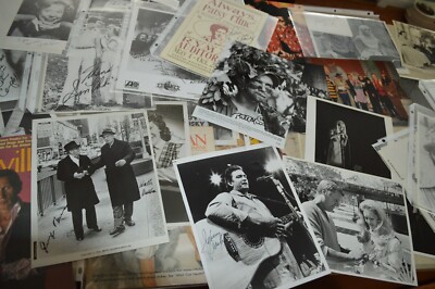 LARGE AUTOGRAPHED MOVIE STAR PHOTO COLLECTION!!! JOHNNY CASH, MURRAY ...