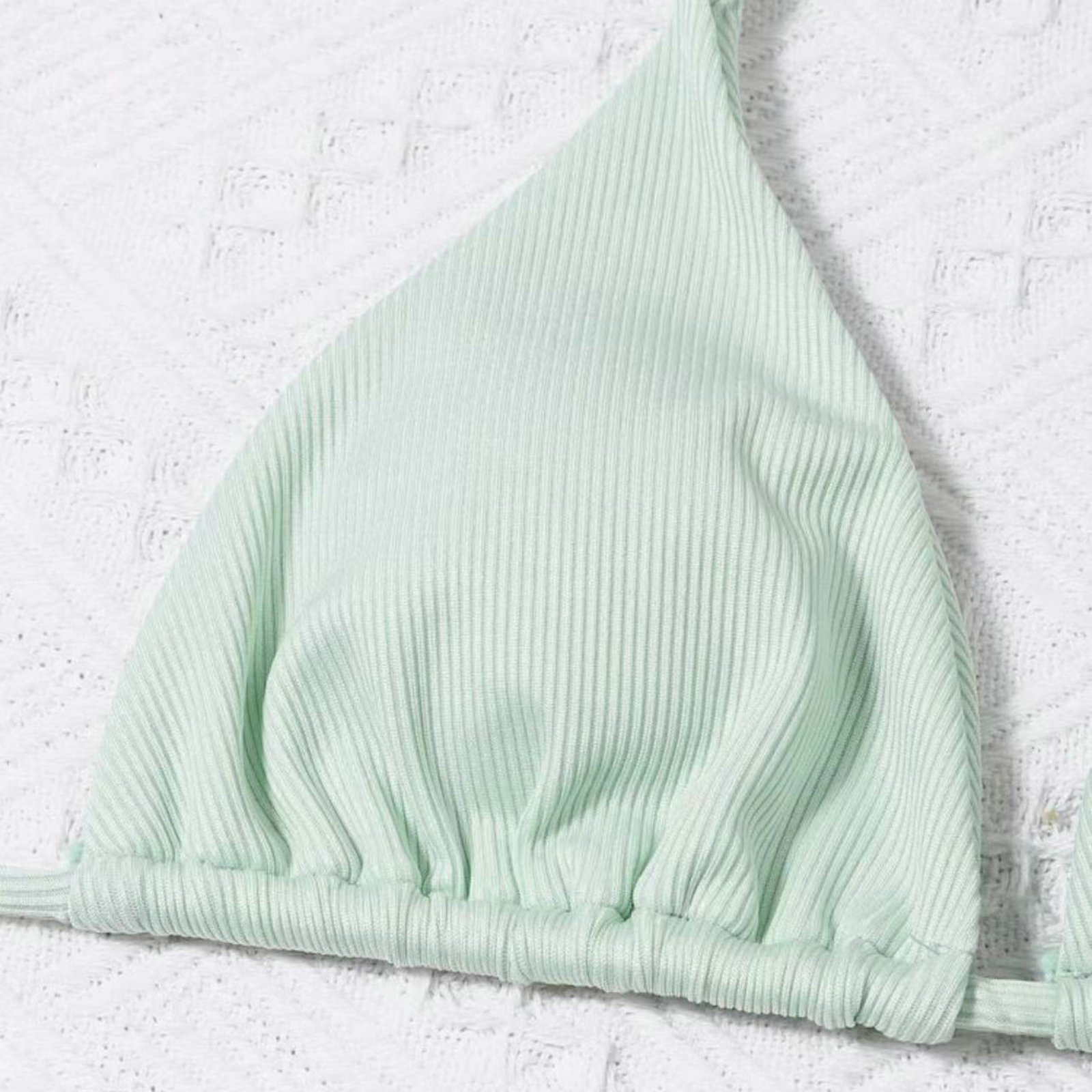 2pcs/set Summer Swimsuit Backless Push-up Halter Tiny Tie Lady Bathing ...