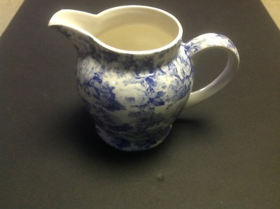 Arthur Wood Blue And White Rose Pattern Pitcher | eBay